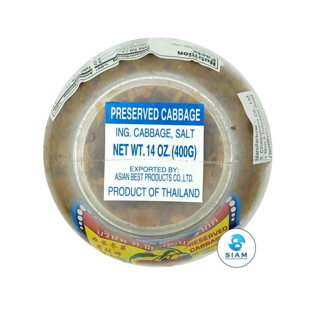Preserved cabbage - lychee brand (14 oz - net wt 15.5 oz) ตั้งฉ่าย ตรา