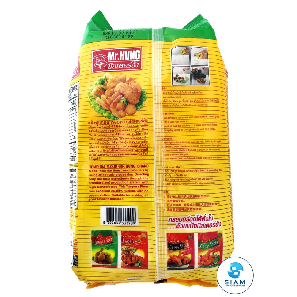 Tempura batter mix - mr. hung (35.3 oz-net wt 35.8 oz) แป้งเทมปุระ มิส